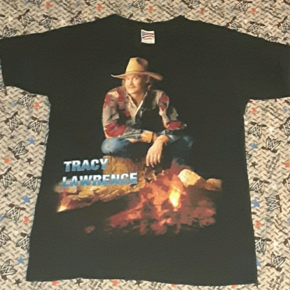 1995 Tracy Lawrence Tour Shirt Vintage Country 90s - Gem